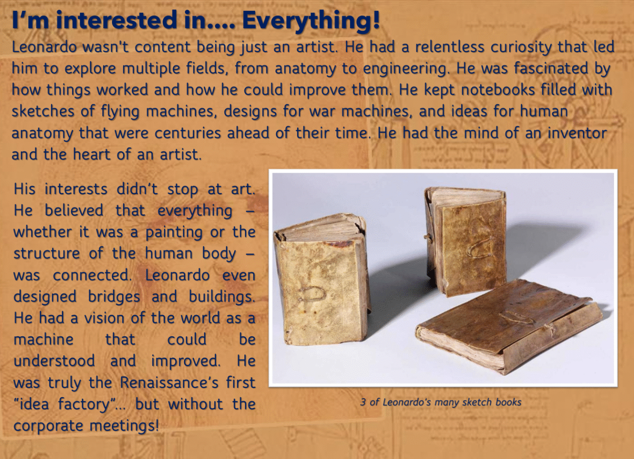 Leonardo da Vinci – Nathan and Hazel – Free Bible Tours & Home Ed.